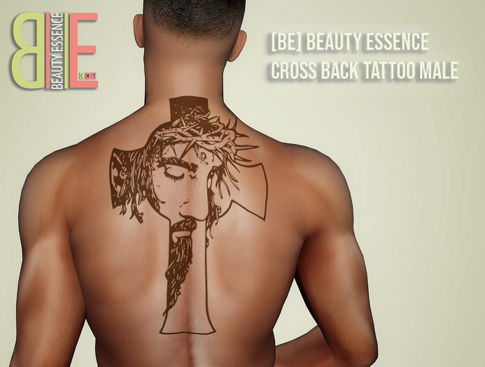 Second Life Marketplace - [BE] Beauty Essence Cross Back Tattoo Male (wear)